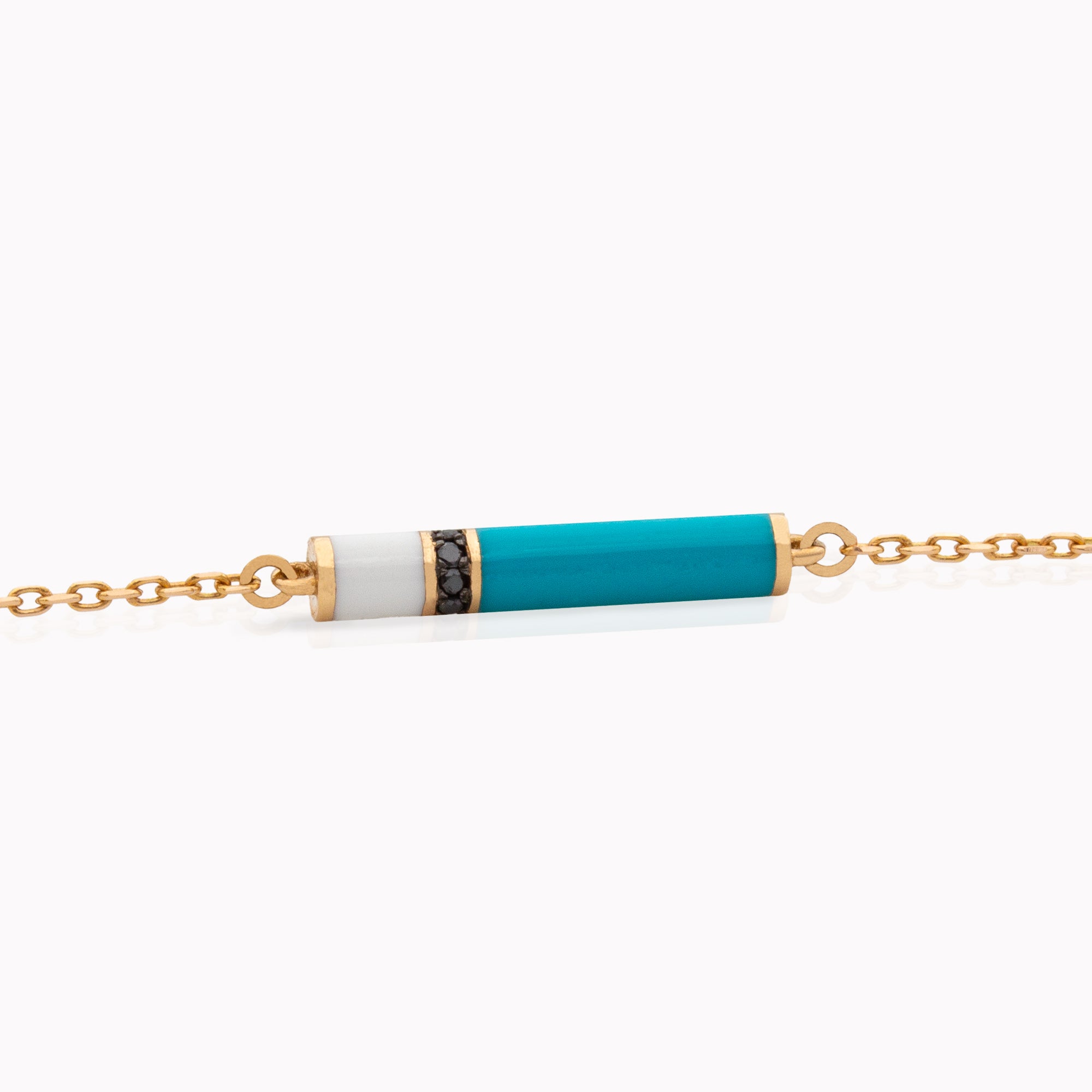 Gaudi Cylinder Bracelet with Black Diamonds – Randa Tabbah Fine Jewelry