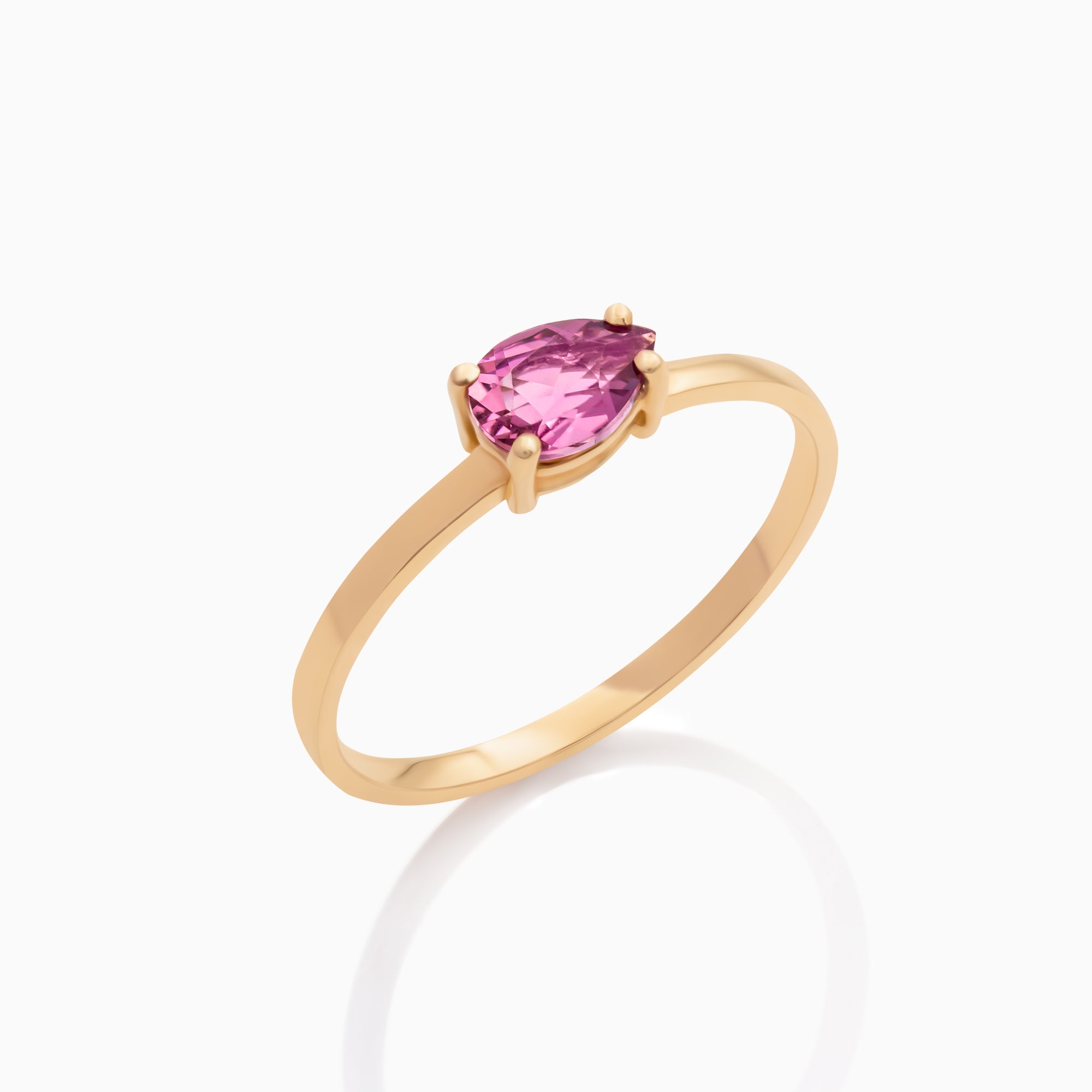 Gold Ring with a Rose Tourmaline – Randa Tabbah Fine Jewelry