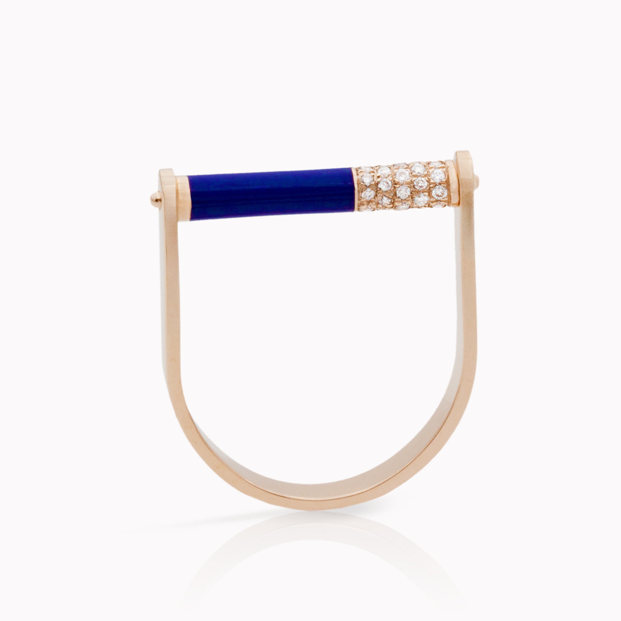 Gaudi Ring with Diamonds and Enamel – Randa Tabbah Fine Jewelry