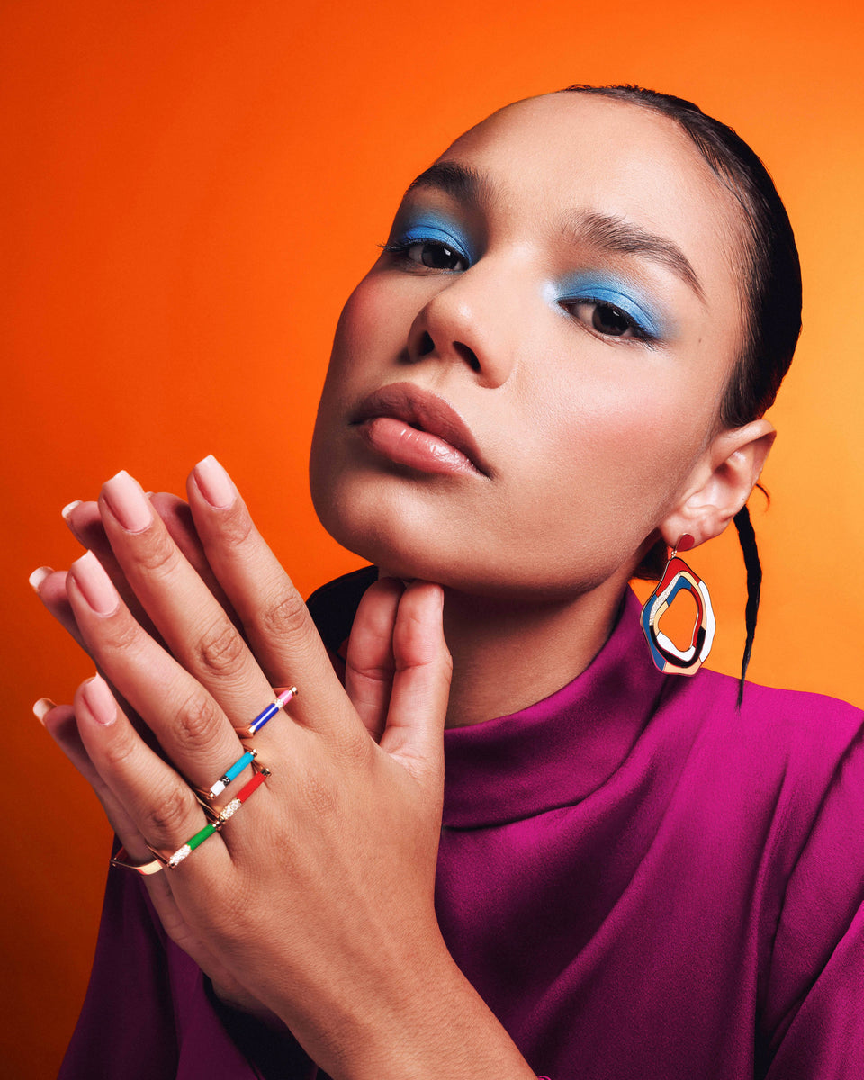 Gaudi Ring with Enamel – Randa Tabbah Fine Jewelry